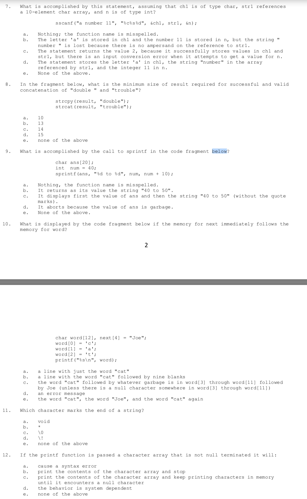 (Solved) : Accomplished Statement Assuming Chl Type Char Strl References 10 Element Char Array N ...