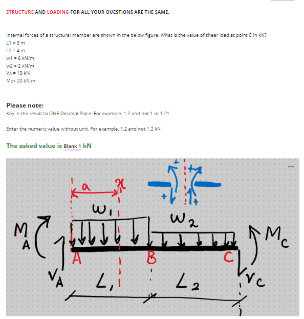 Solved STRUCTURE AND LOADING FOR ALL YOUR QUESTIONS ARE THE | Chegg.com