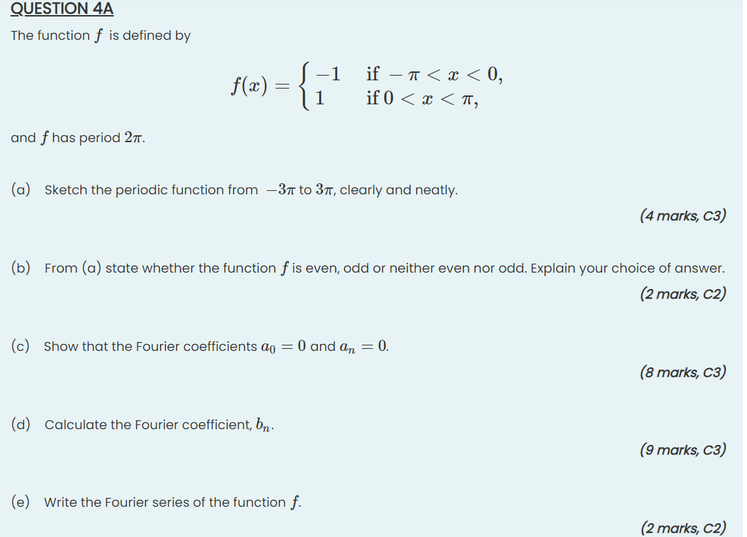 Solved The function ff is defined by f(x)={−11 if | Chegg.com