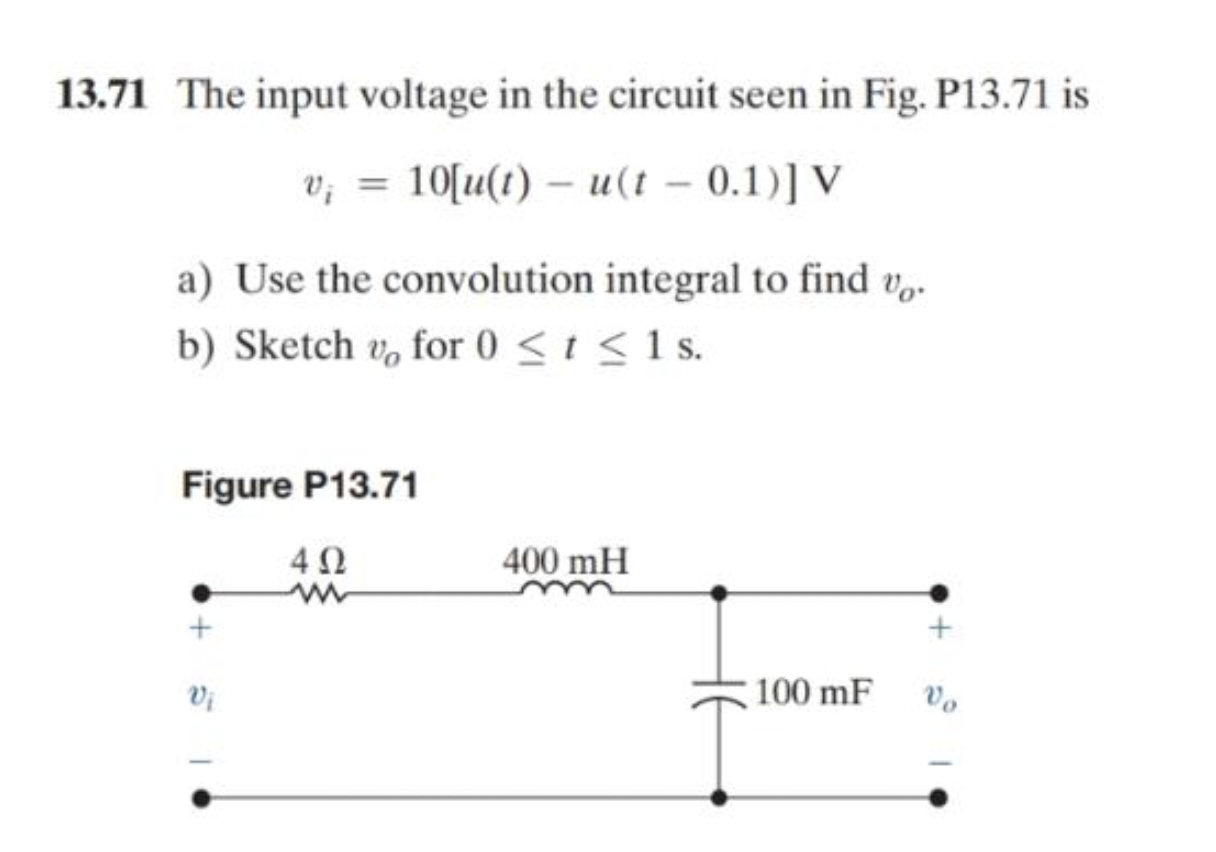 Solved 3.71 The input voltage in the circuit seen in Fig. | Chegg.com