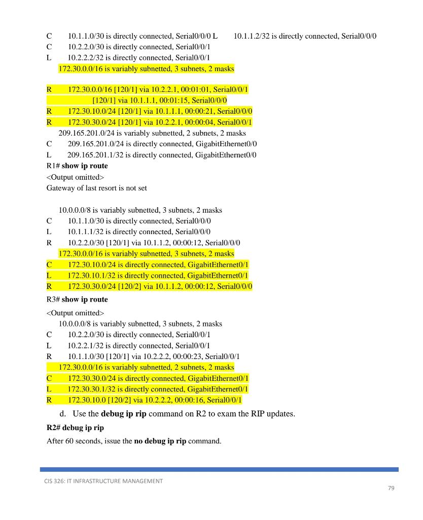 Solved What is the solution for this lab with the network | Chegg.com