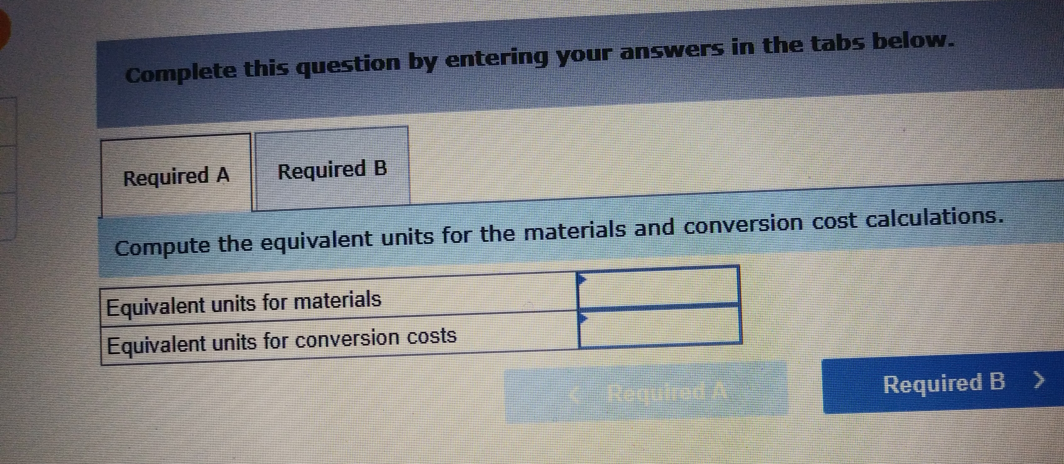 Solved Compute the cost per equivalent unit for direct | Chegg.com