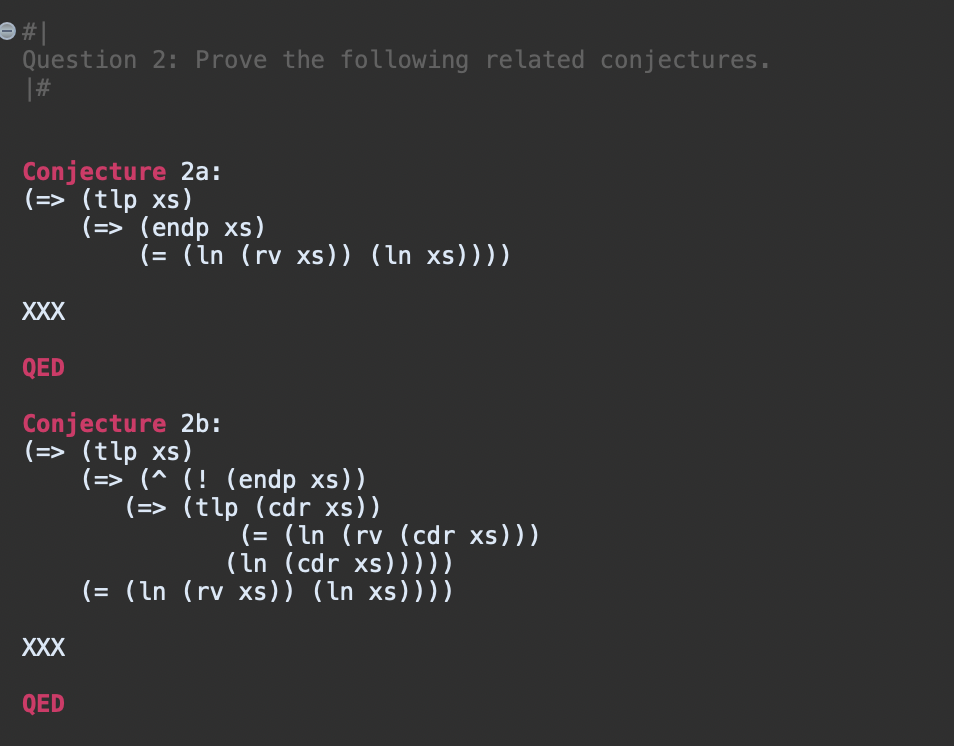 Solved I have attached an ﻿example conjecture for formatting | Chegg.com