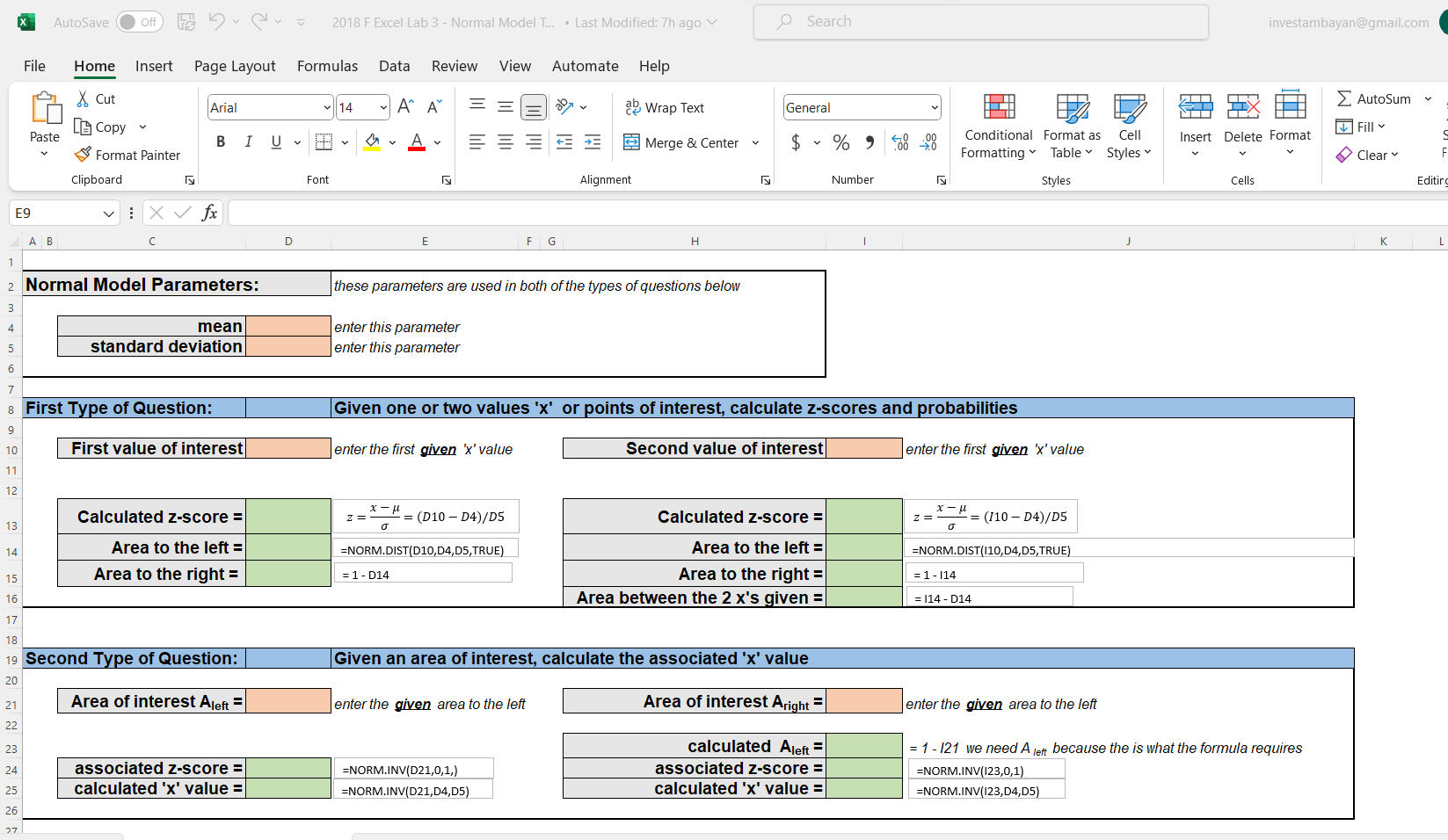 Solved Can you help me how I can use this excel file to give | Chegg.com