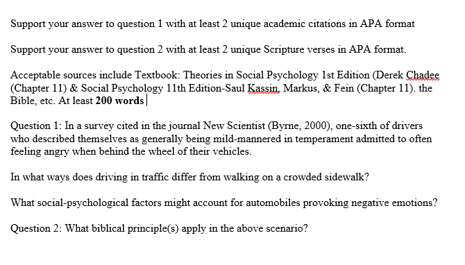 Support your answer to question 1 with at least 2 | Chegg.com