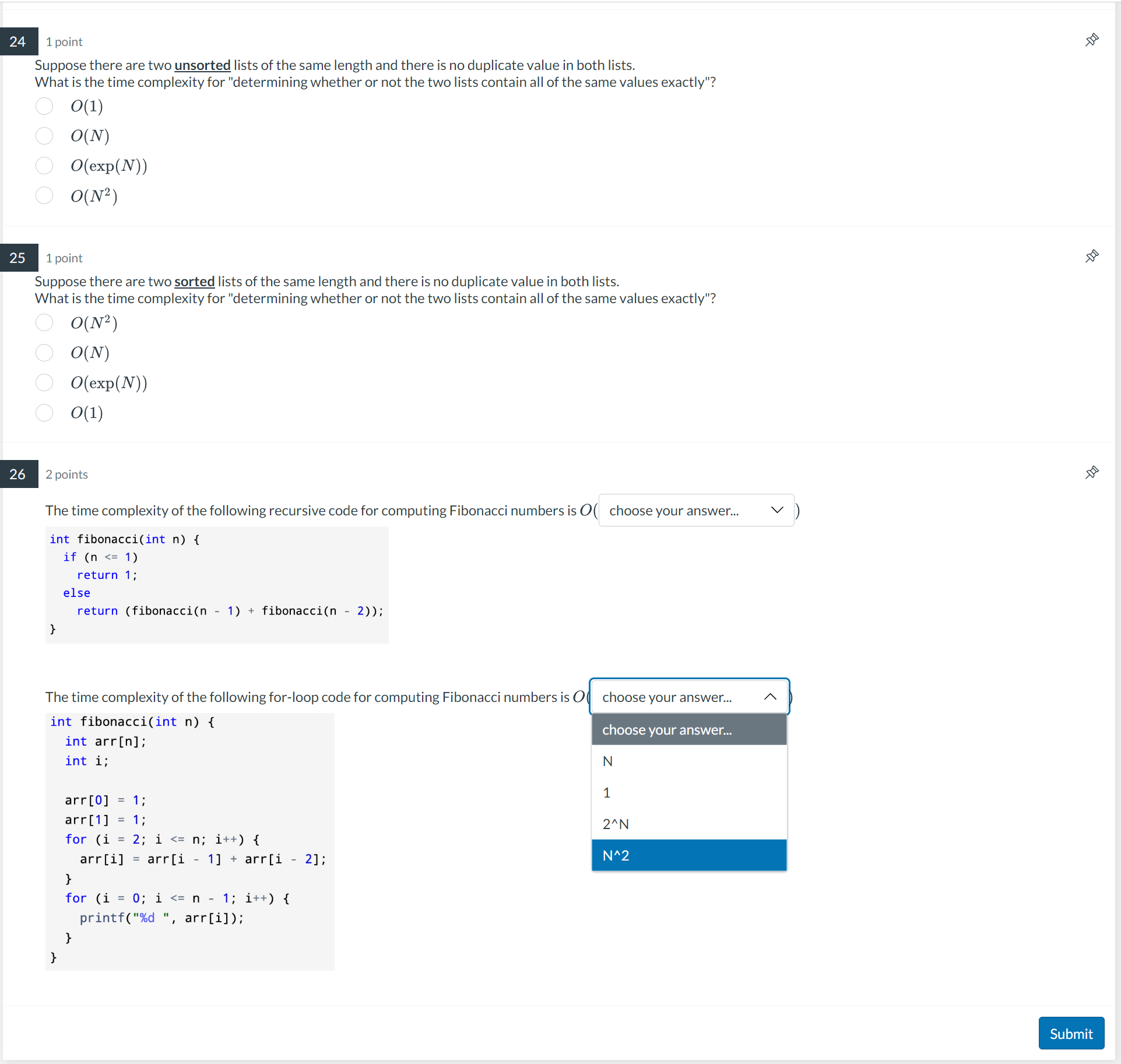 Solved Suppose there are two unsorted lists of the same | Chegg.com
