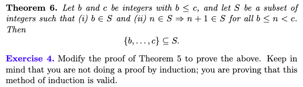 Solved Theorem 6. Let b and c be integers with b≤c, and let | Chegg.com