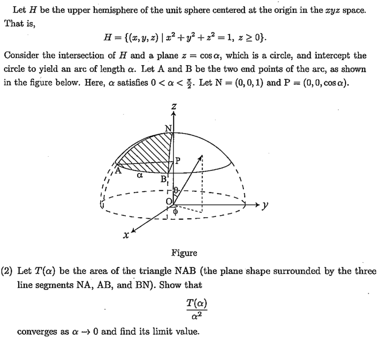 Solved Let H be the upper hemisphere of the unit sphere | Chegg.com