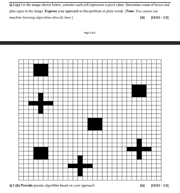 Solved Q 5 A ﻿for The Image Shown Below Consider Each 