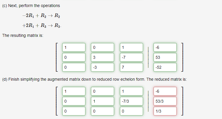 Solved (1 point) Solve the following system using augmented | Chegg.com