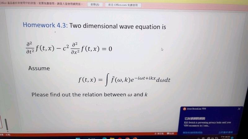 Solved Homework 4.3: Two dimensional wave equation is | Chegg.com