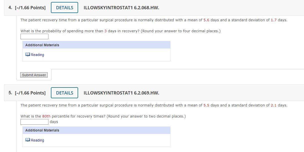 Solved 4. [-/1.66 Points) DETAILS ILLOWSKYINTROSTAT1 | Chegg.com Solved 4. [-/1.66 Points) DETAILS ILLOWSKYINTROSTAT1 | Chegg.com