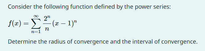 Solved Consider the following function defined by the power | Chegg.com