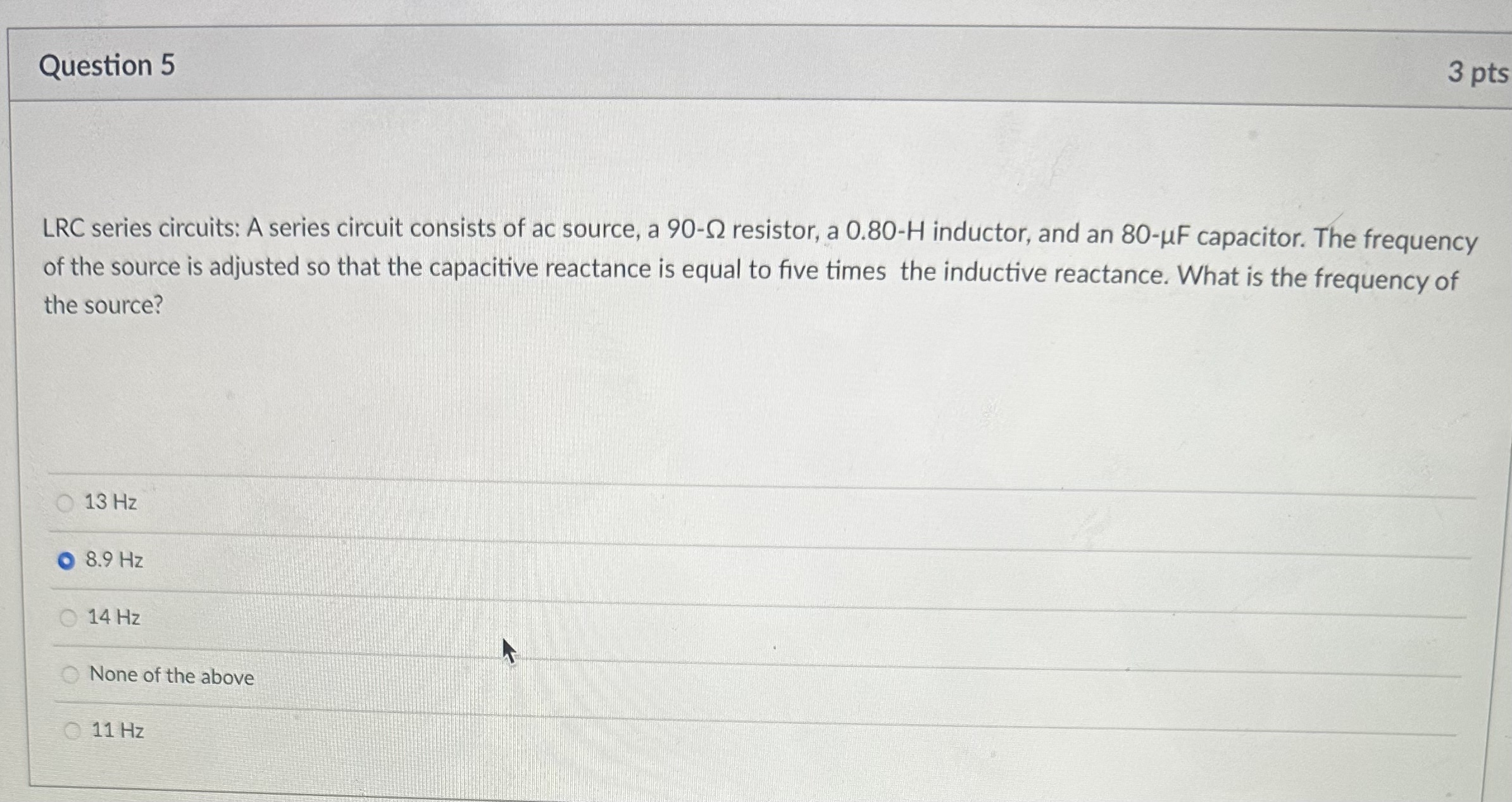 Solved LRC series circuits: A series circuit consists of ac | Chegg.com