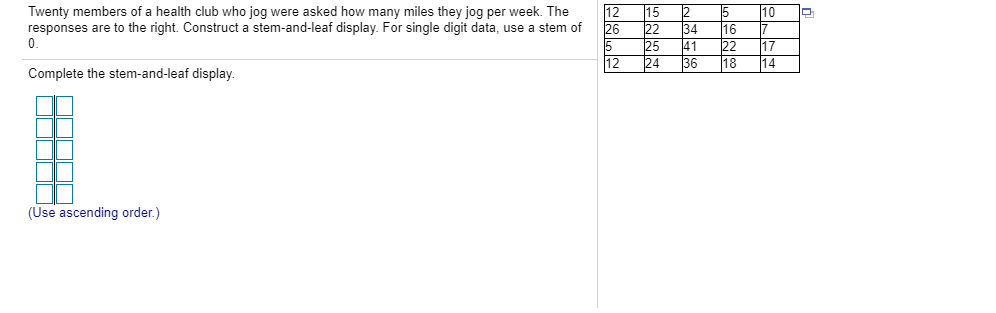 Solved Twenty members of a health club who jog were asked | Chegg.com