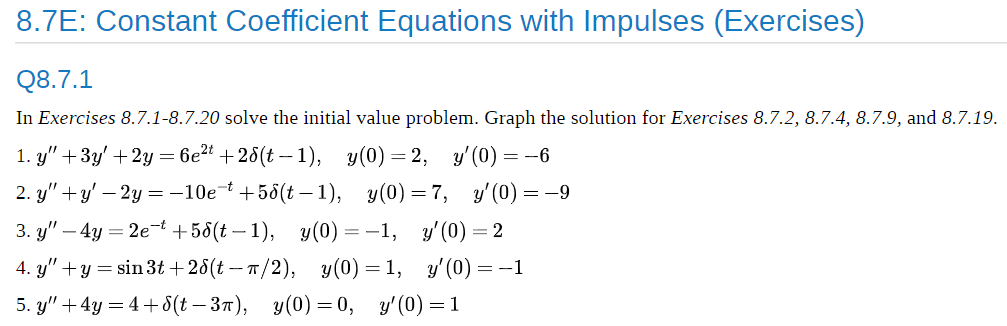 Solved I Am Having Difficulties In This Constant Coefficient