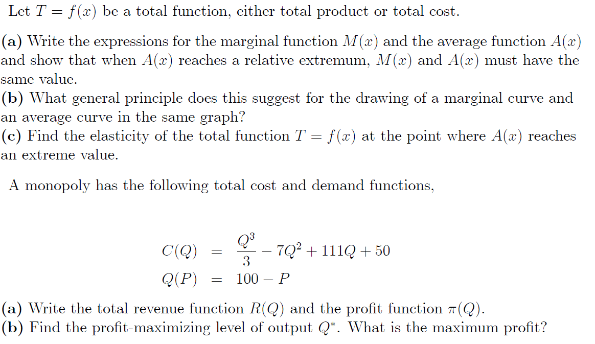 Solved Let T = f(x) be a total function, either total | Chegg.com