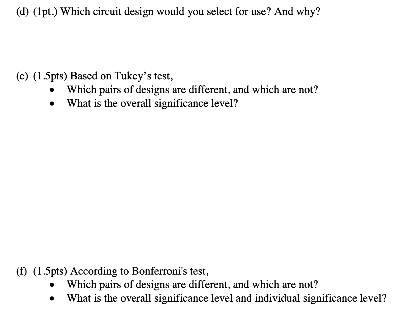 Solved Question 1: Four different designs for a digital | Chegg.com