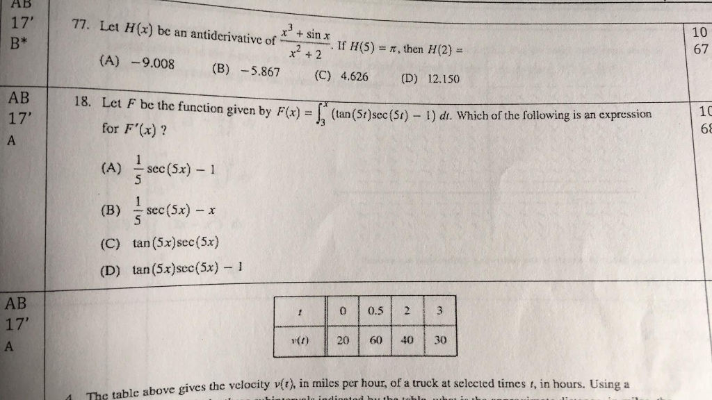 Solved Let F be the function given by F(x)= integral from 3 | Chegg.com