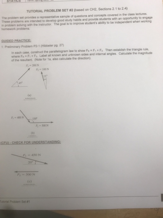 Solved STA TUTORIAL PROBLEM SET #2 (based on CH2, Sections | Chegg.com