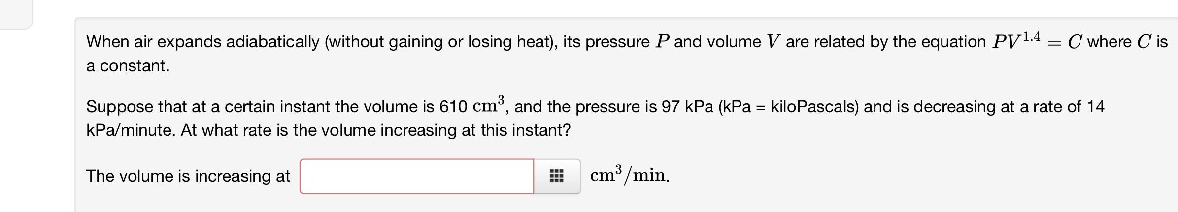 Solved When air expands adiabatically (without gaining or | Chegg.com