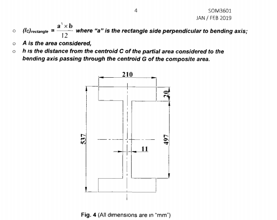 Solved Figure 4 shows the cross section of a parallel flange | Chegg.com