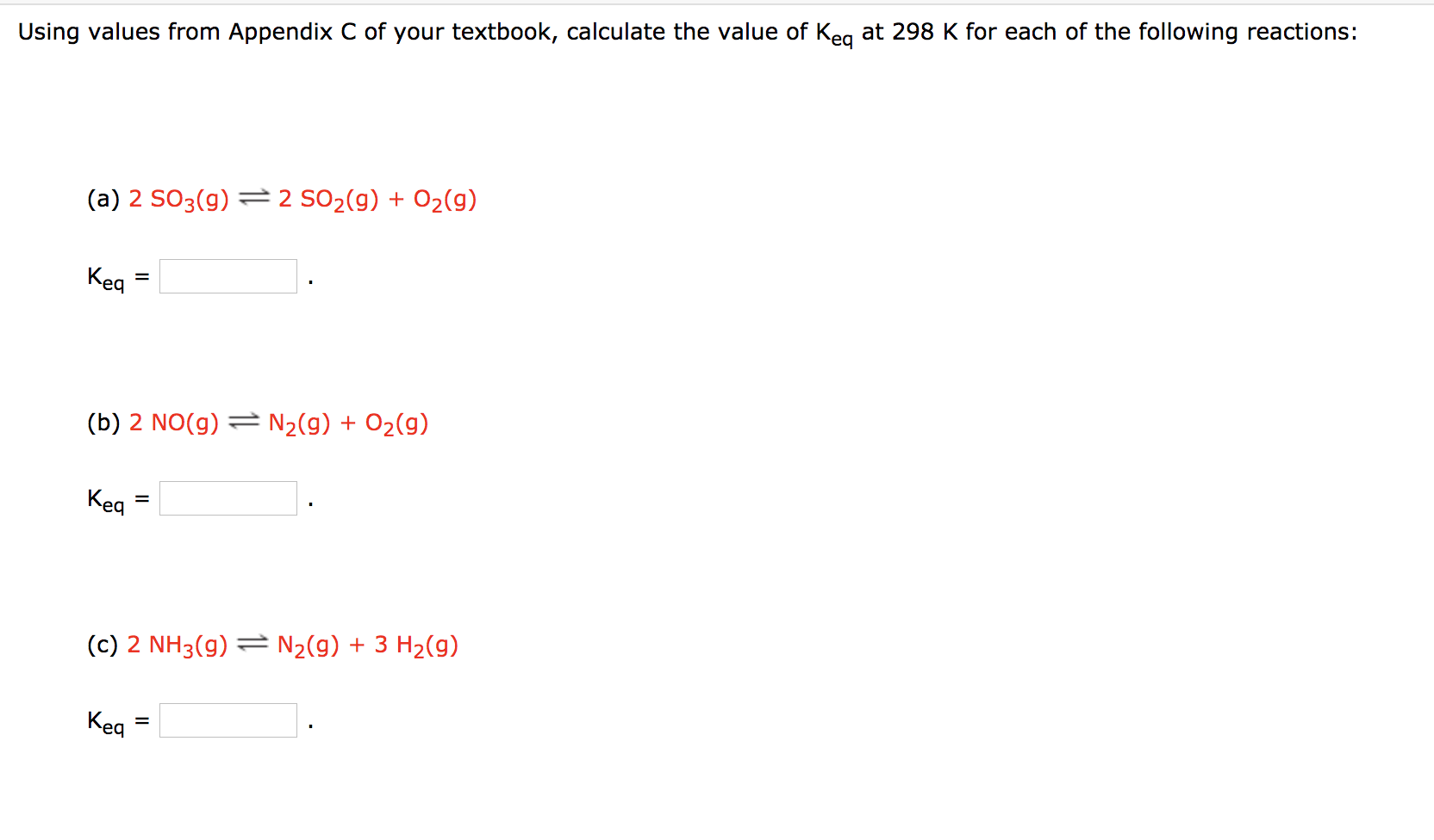 Solved Using values from Appendix C of your textbook, | Chegg.com