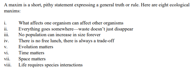 Solved Please pick one of the maxims and write, a | Chegg.com