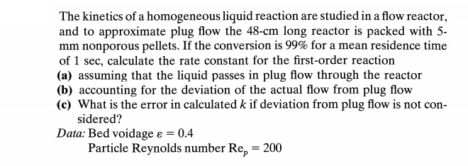 Solved The kinetics of a homogeneous liquid reaction are | Chegg.com
