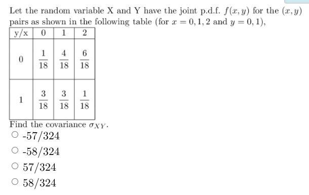 Solved Let the random variable X and Y have the joint p.d.f. | Chegg.com