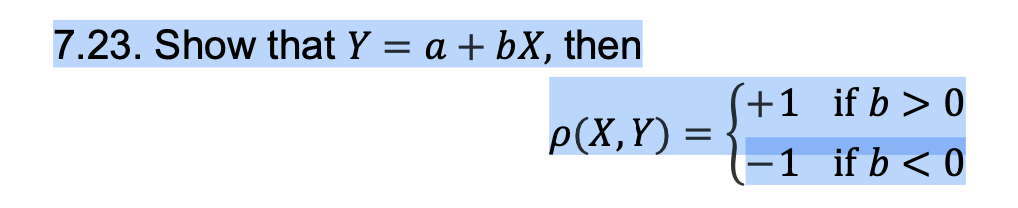 Solved 7.23. ﻿Show that Y=a+bx, | Chegg.com