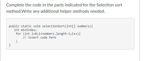 Solved Complete the code in the parts indicated for the | Chegg.com