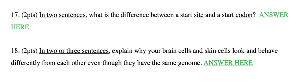 Solved 17. (2pts) In two sentences, what is the difference | Chegg.com