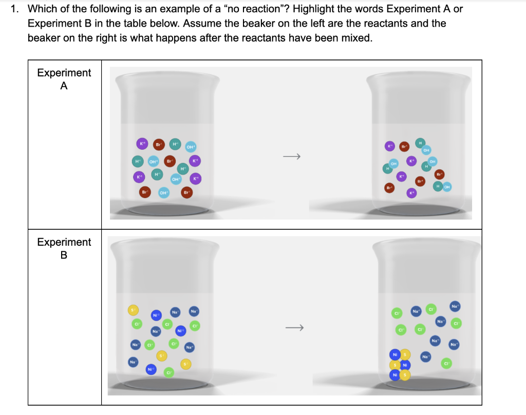 Solved 1. Which of the following is an example of a “no | Chegg.com