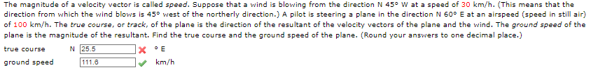 Solved The magnitude of a velocity vector is called speed. | Chegg.com