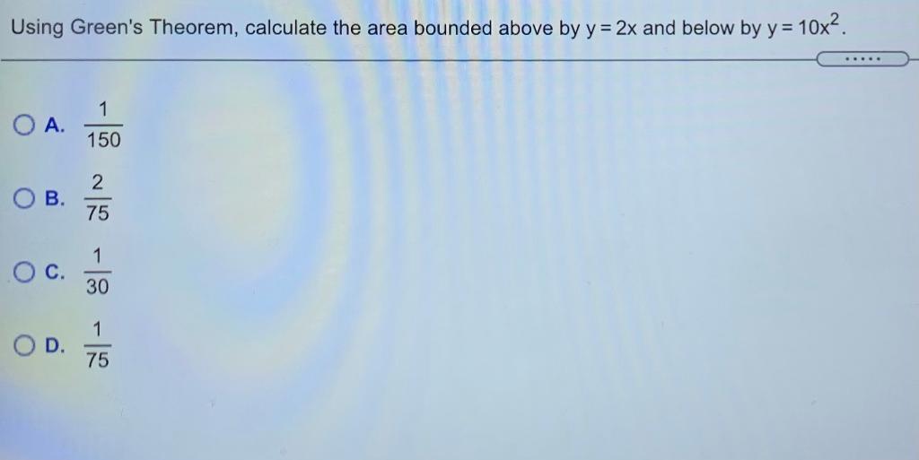 Solved Using Green's Theorem, calculate the area bounded | Chegg.com