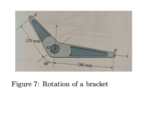 Solved 8. Figure 7 illustrates a rotational bracket system. | Chegg.com