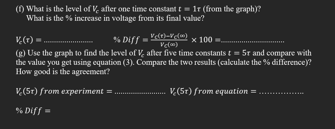(e) Plot the curves of Vc and VR versus time in the | Chegg.com
