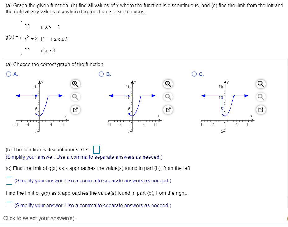 Solved (a) Graph the given function, (b) find all values of | Chegg.com