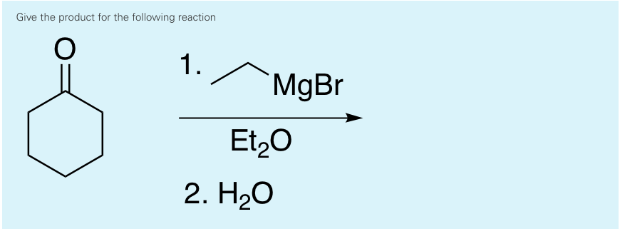 Solved Give the product for the following reaction 1. MgBr | Chegg.com