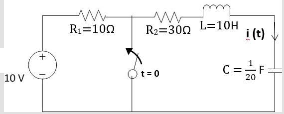 Solved The following circuit reaches steady state before the | Chegg.com