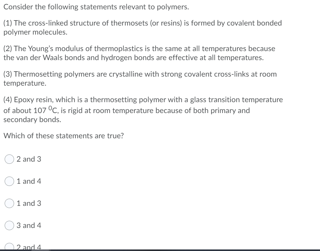 Solved Consider the following statements relevant to | Chegg.com