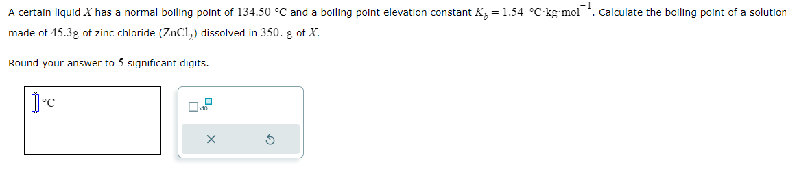 Solved A certain liquid \\( X \\) has a normal boiling point | Chegg.com