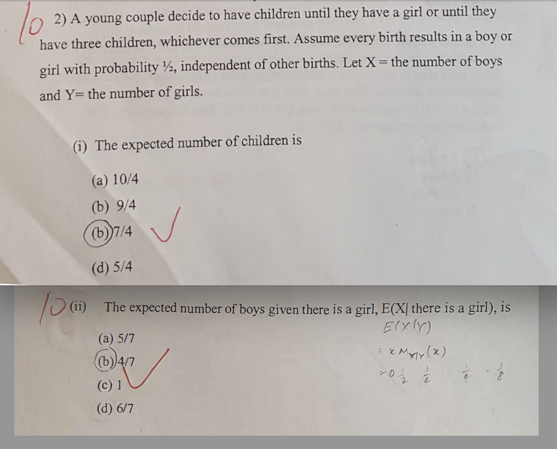 Solved 2) A young couple decide to have children until they | Chegg.com