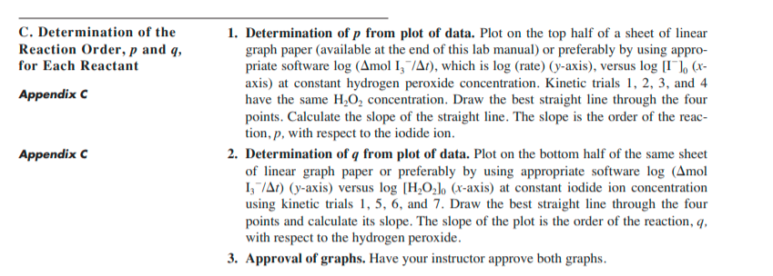 Solved 5. Experimental Procedure, Part C. The order of the | Chegg.com