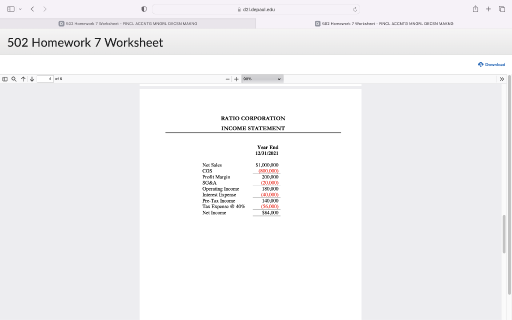 Solved 502 Homework 7 Worksheet502 Homework 7 | Chegg.com