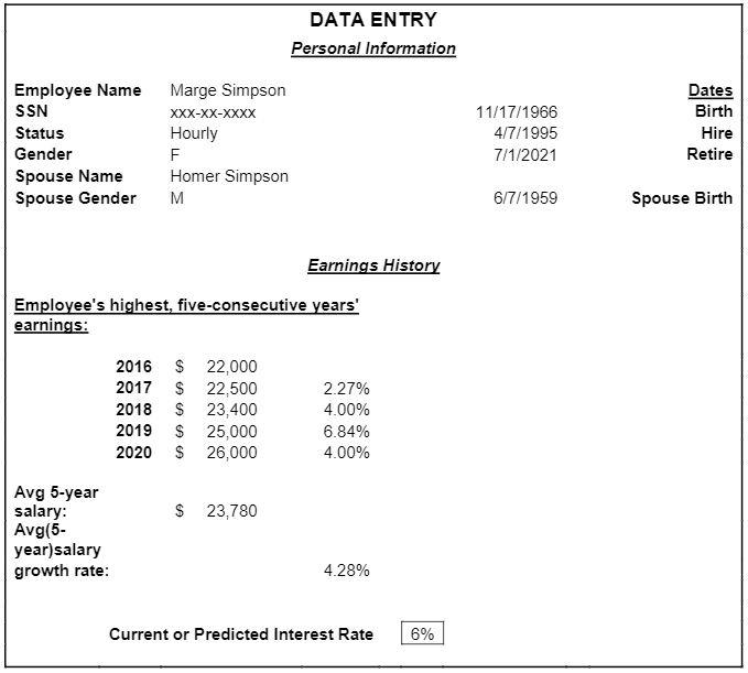DATA ENTRY Personal Information Employee Name SSN | Chegg.com
