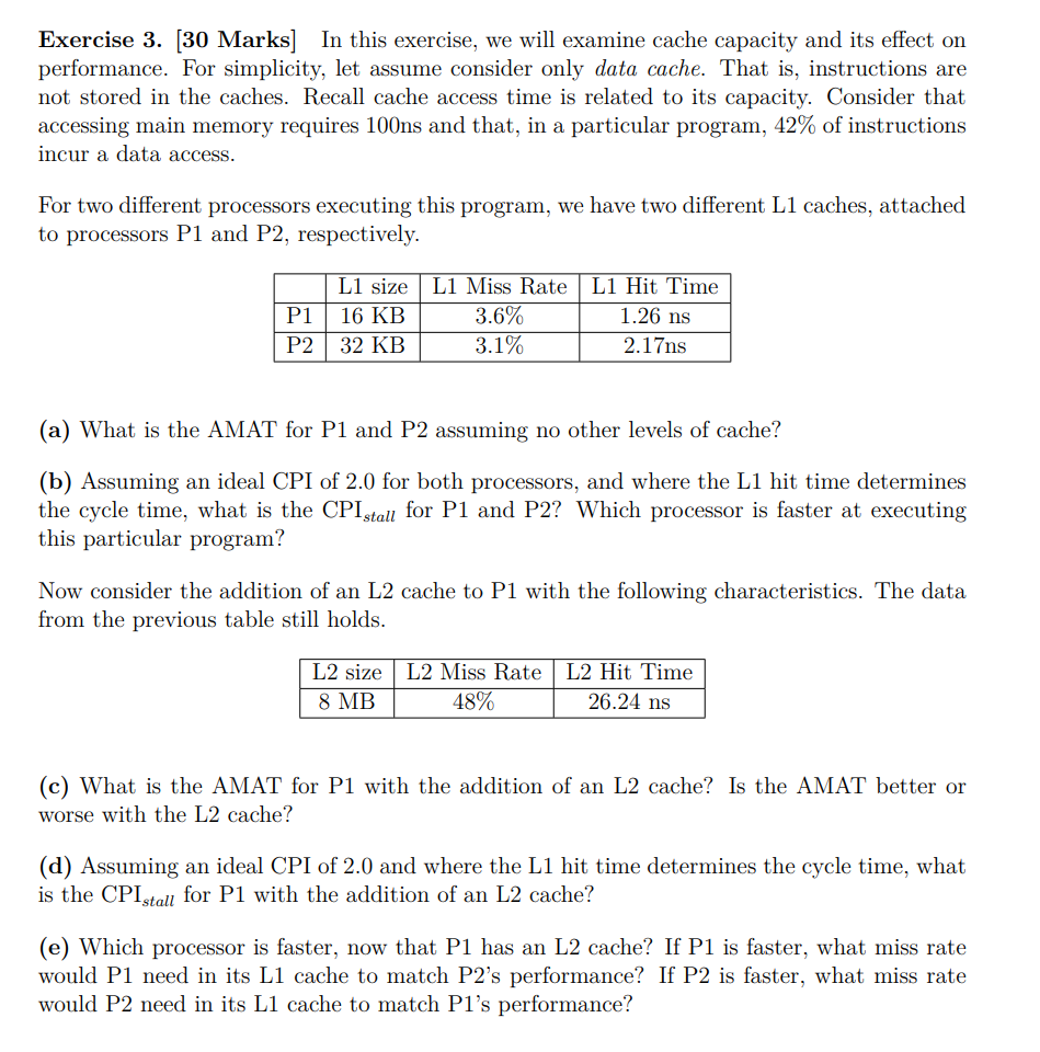 Solved Exercise 3. [30 Marks] In this exercise, we will | Chegg.com
