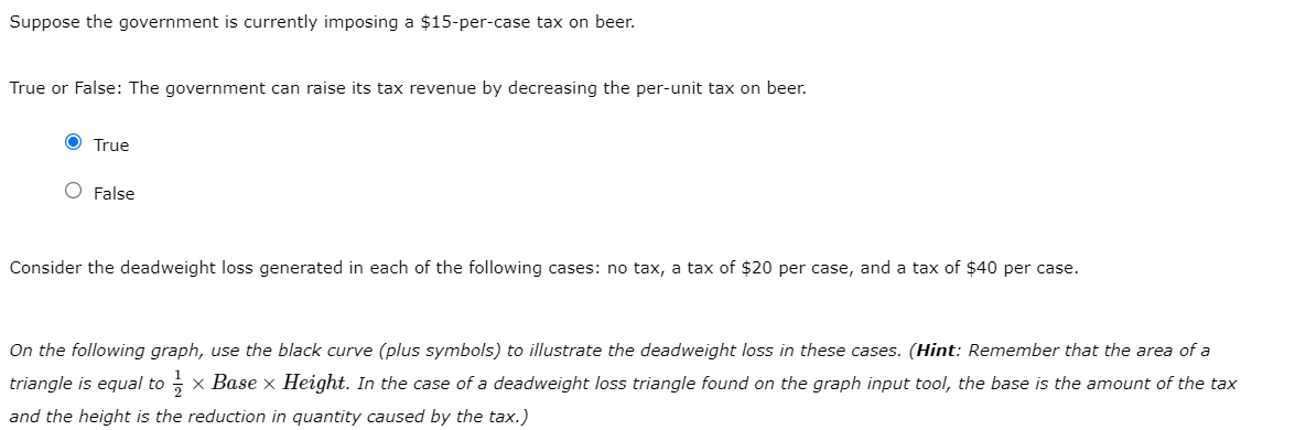 Solved Suppose the government is currently imposing a | Chegg.com