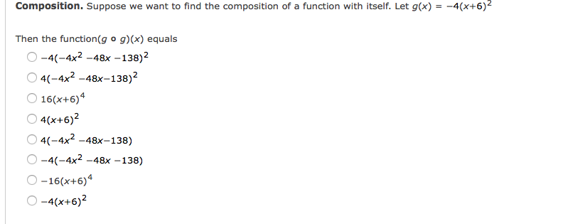 Solved Composition. Suppose we want to find the composition | Chegg.com